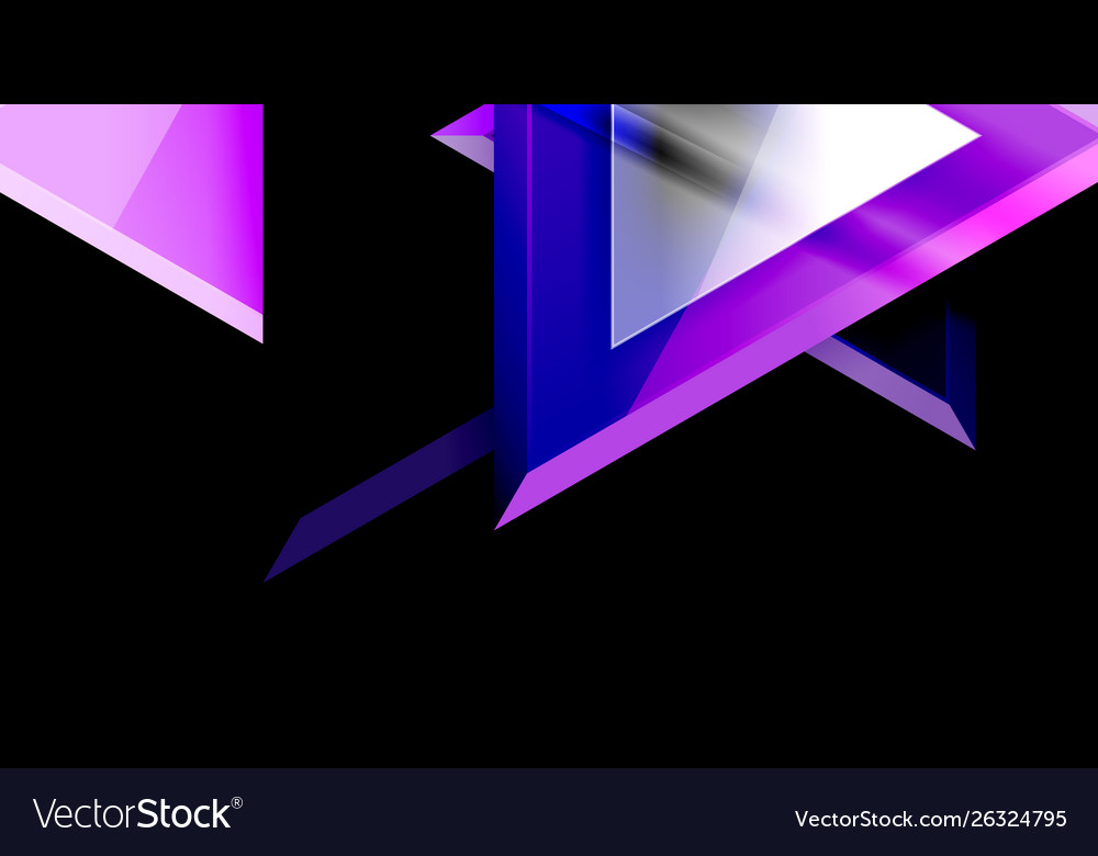 Dynamic triangle composition abstract background Vector Image