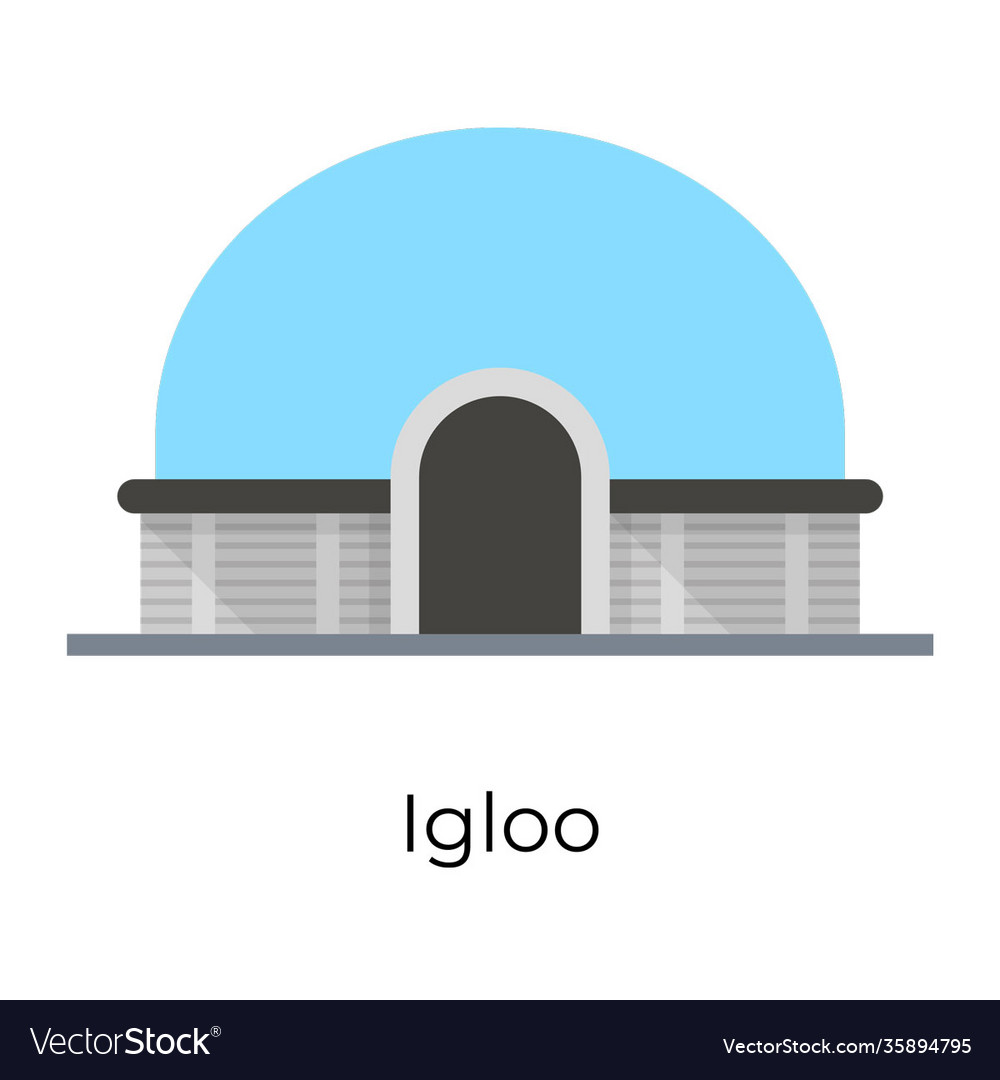 Igloo Royalty Free Vector Image - VectorStock