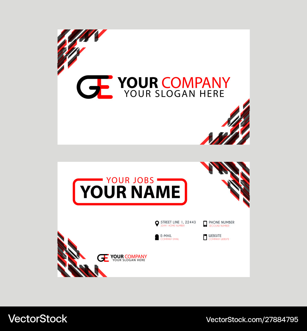 Modern simple horizontal design business cards Vector Image