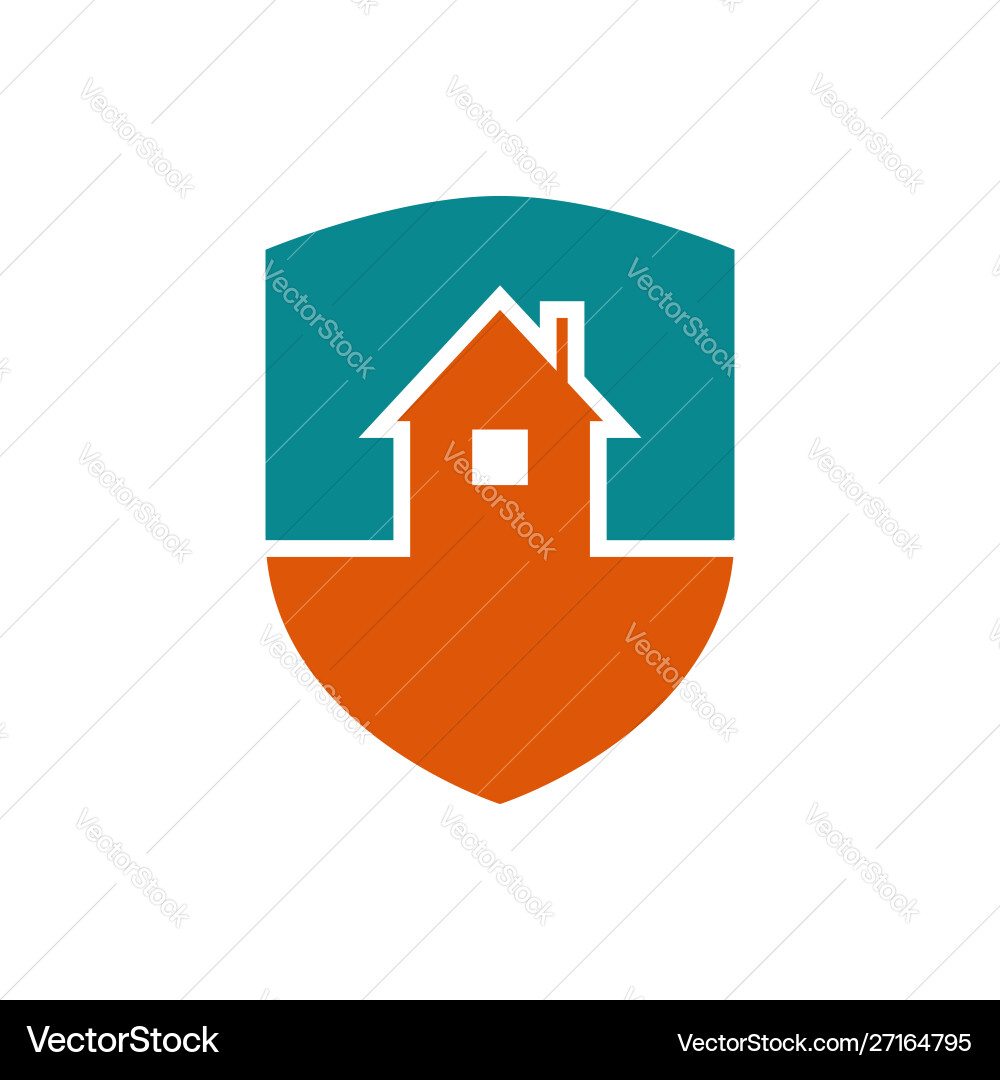 Protection house symbol security sign Royalty Free Vector