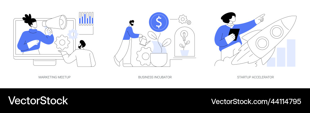 Venture investment abstract concept Royalty Free Vector