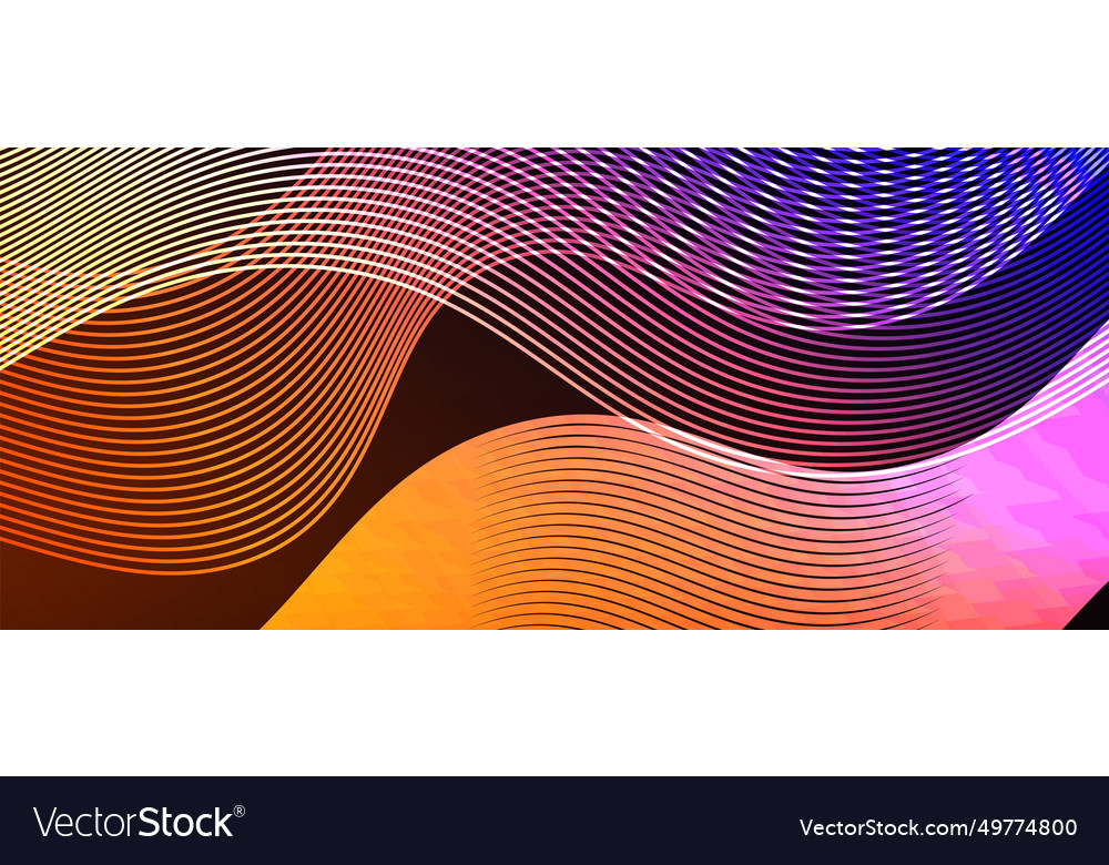 Dynamic wave geometric design Royalty Free Vector Image