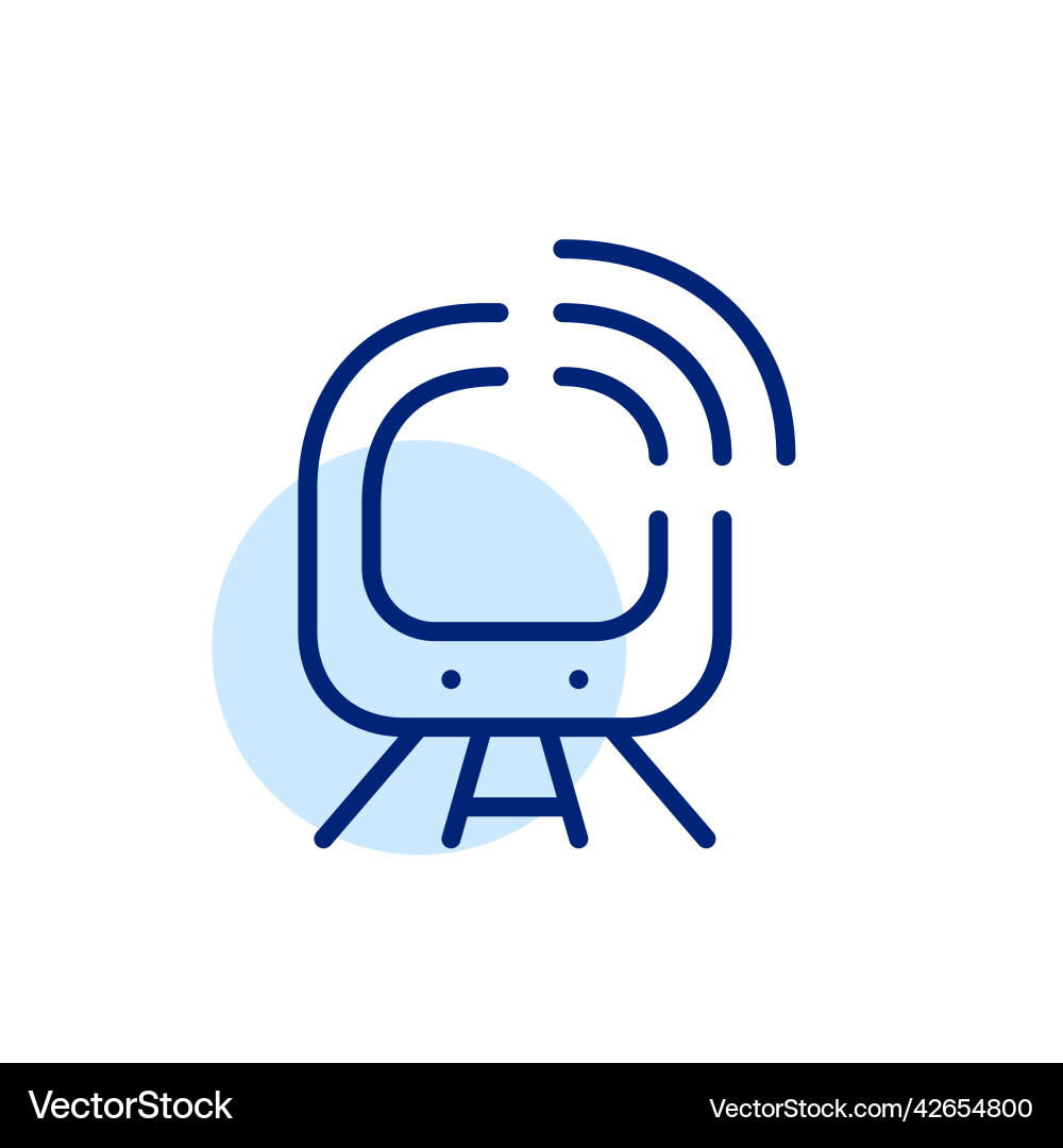 Smart city subway transportation pixel perfect Vector Image