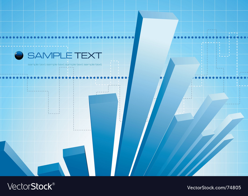 3d chart Royalty Free Vector Image - VectorStock