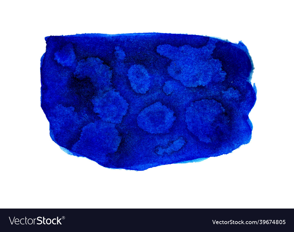 Abstract watercolor stain with drops spots Vector Image