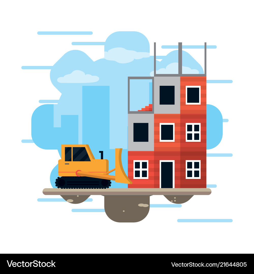 Construction industry concept Royalty Free Vector Image