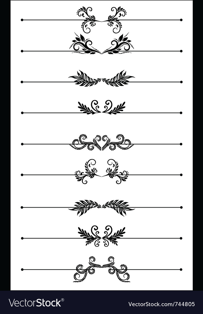 Decorative elements Royalty Free Vector Image - VectorStock