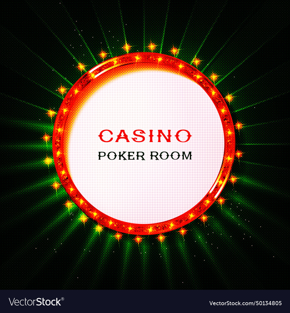 Frame with glowing shiny led light bulbs Vector Image