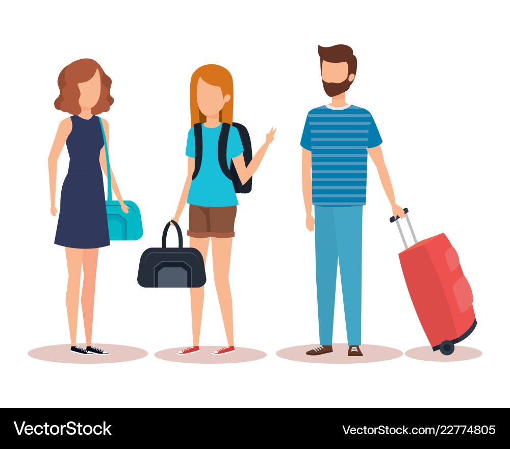 Isolated travel people design Royalty Free Vector Image
