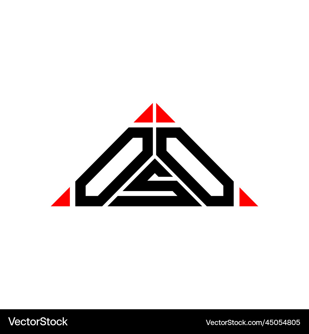 Oso letter logo creative design with graphic Vector Image