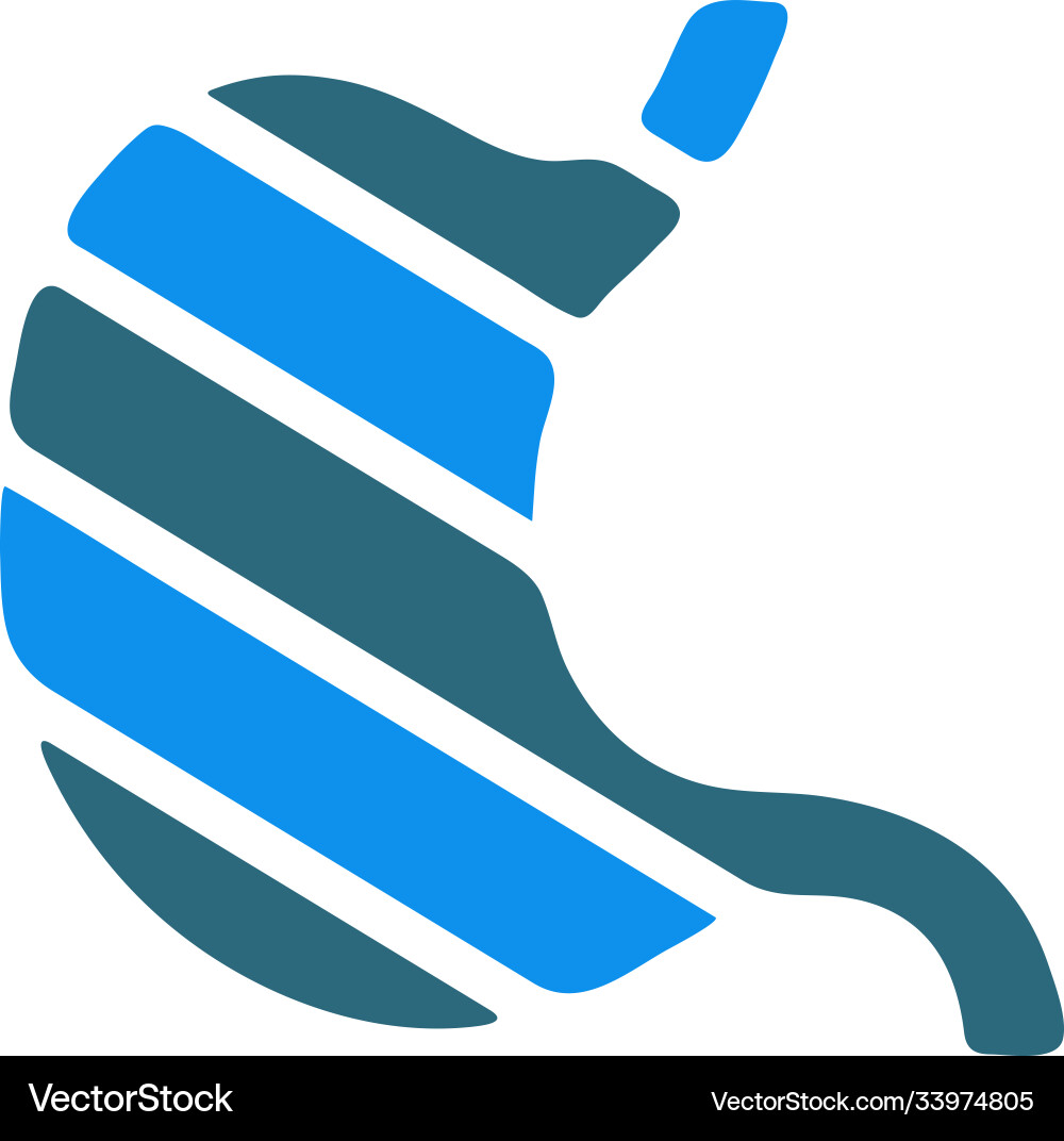 Sore human stomach colored icon abdominal Vector Image