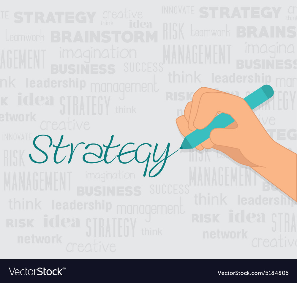 Strategic planning design Royalty Free Vector Image