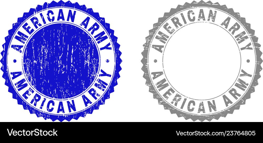 Textured american army scratched watermarks Vector Image