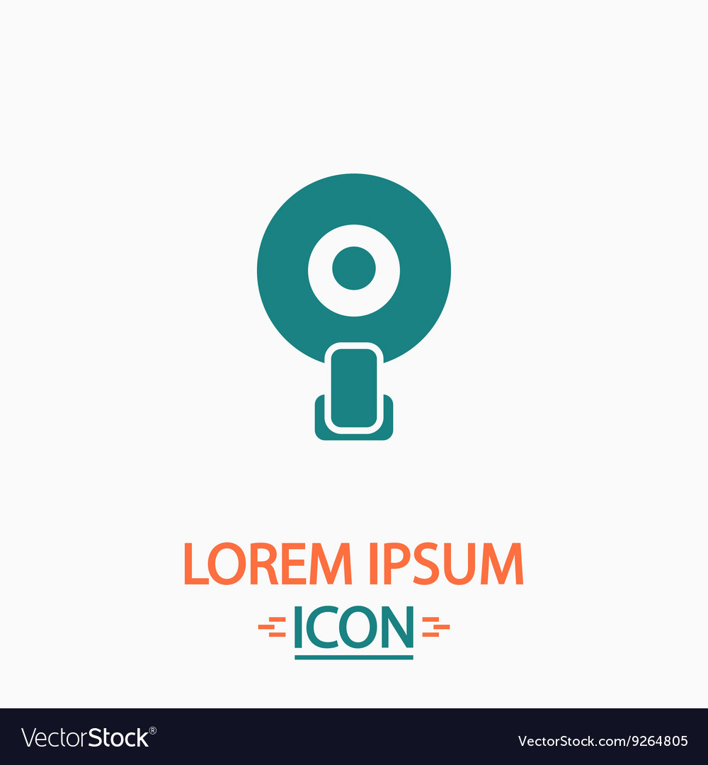 Web camera computer symbol Royalty Free Vector Image