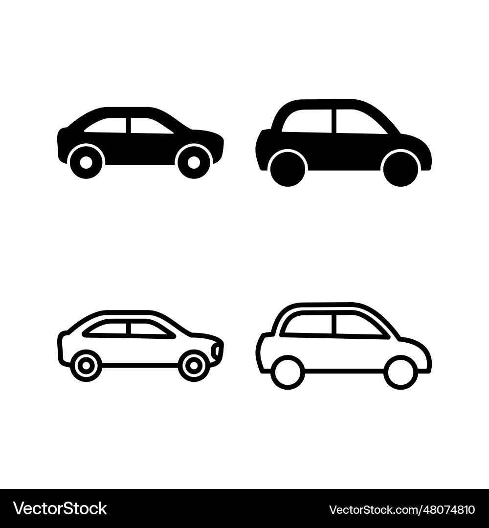 Car icon sign sedan Royalty Free Vector Image - VectorStock