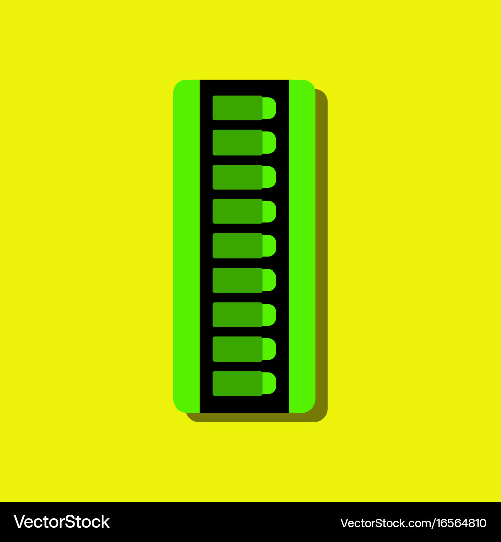 Flat icon design collection rifle magazine Vector Image