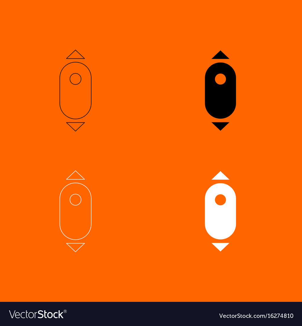 Scroll down computer mouse icon Royalty Free Vector Image