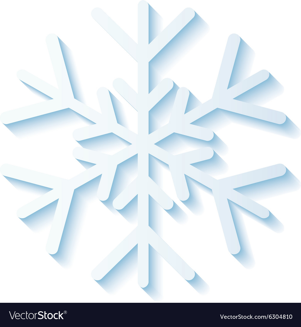 Snowflake Royalty Free Vector Image - VectorStock