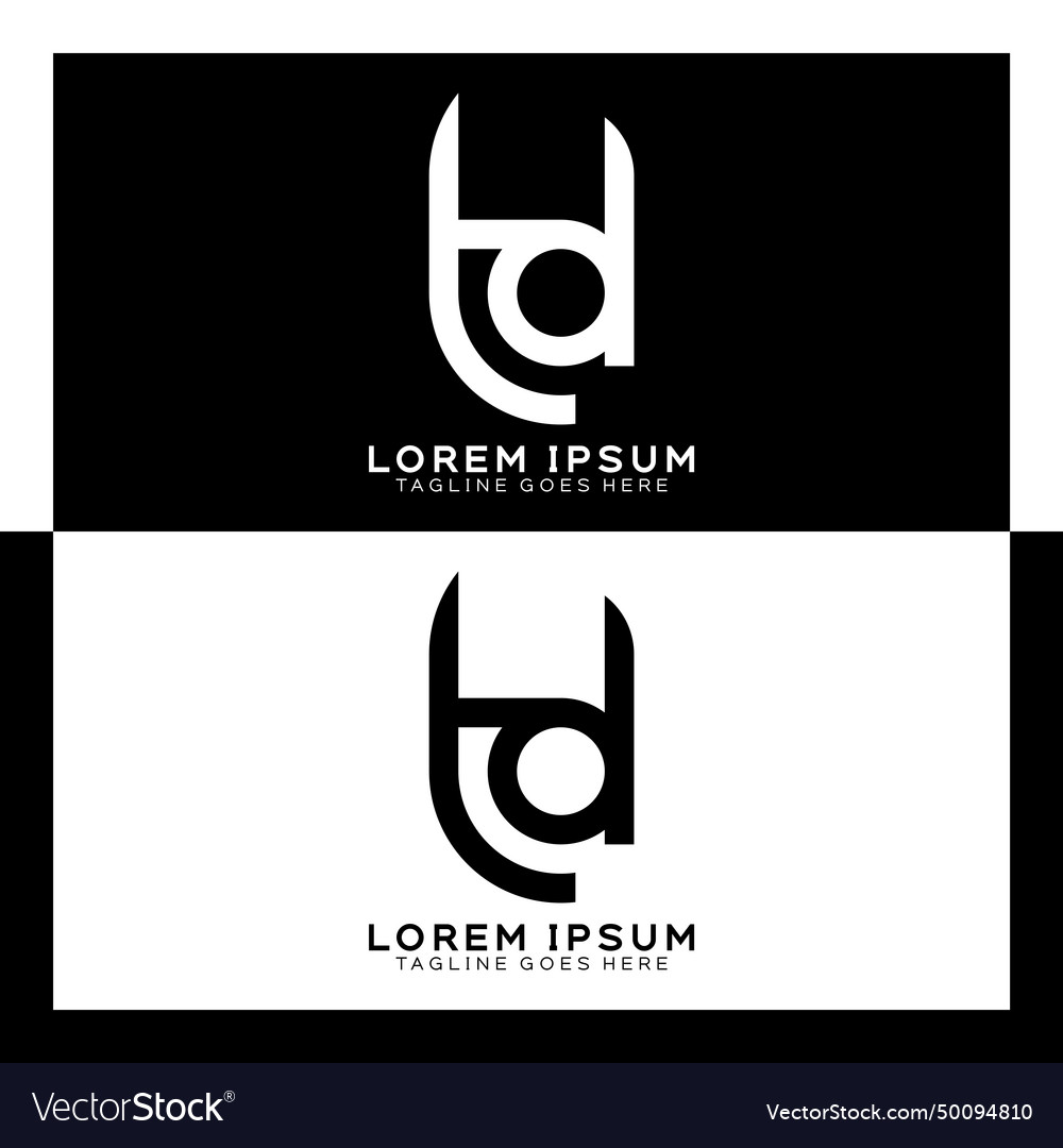 Td initial letter logo alphabet t and d monogram Vector Image