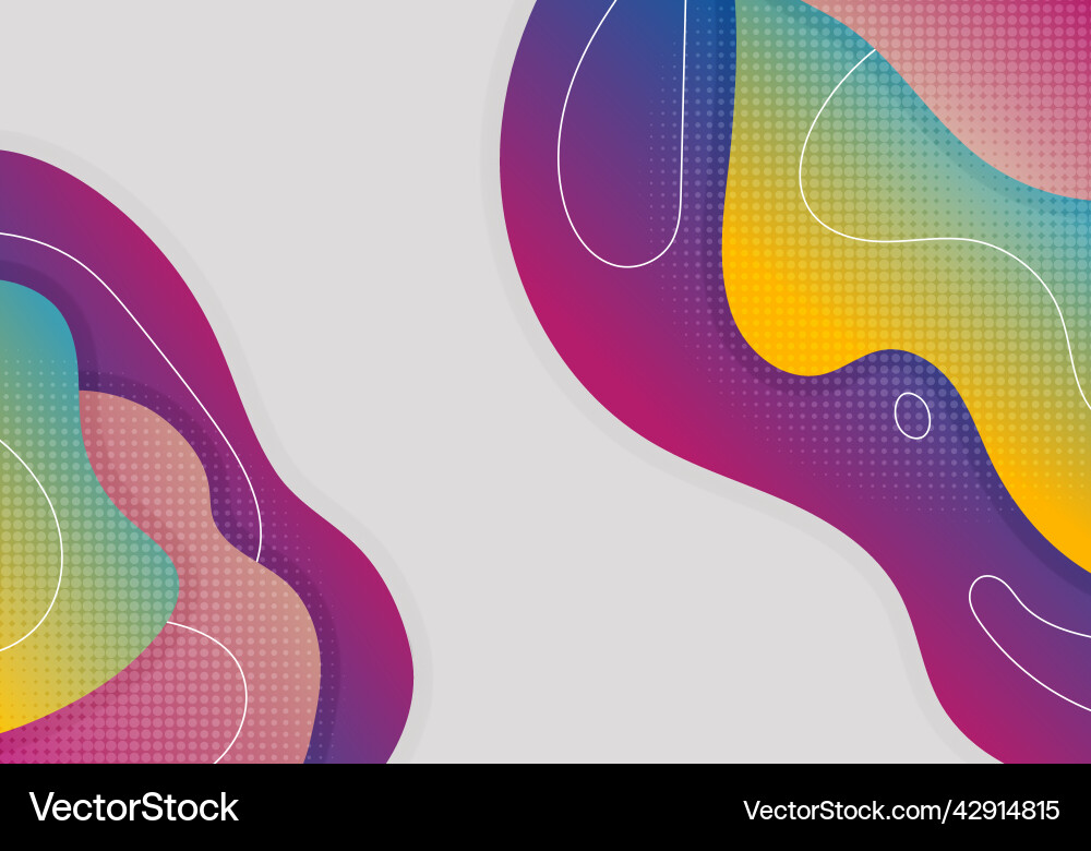 Abstract colorful doodles hand drawing template Vector Image