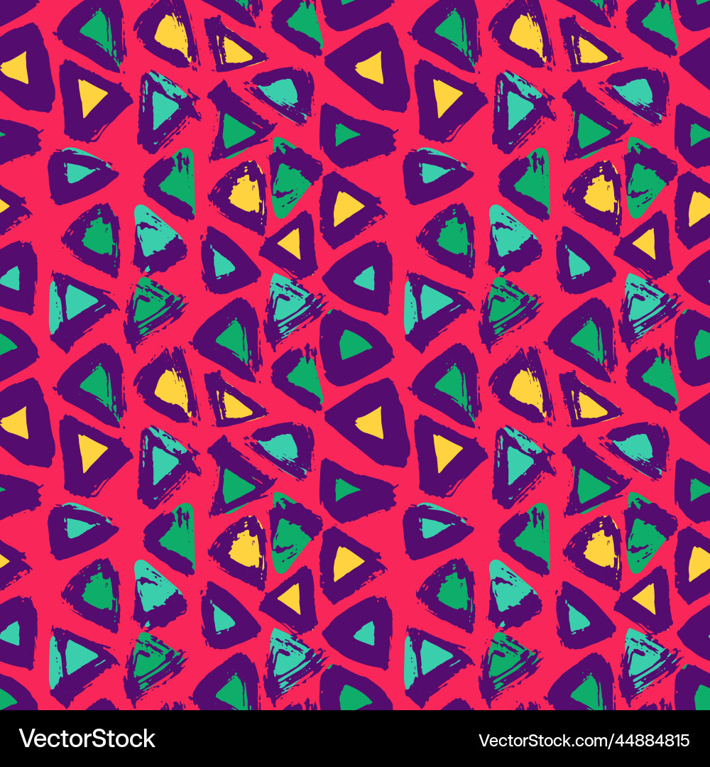 Abstract hand drawn seamless dry brush Royalty Free Vector