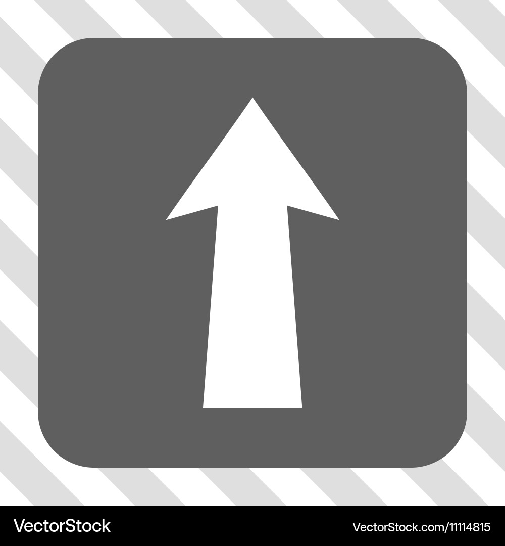 Arrow Up Rounded Square Button Royalty Free Vector Image