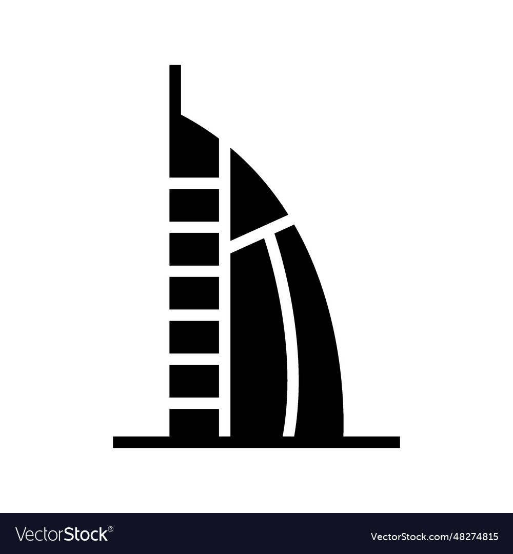 Burj al arab icon Royalty Free Vector Image - VectorStock Burj al arab icon Royalty Free Vector Image - VectorStock
