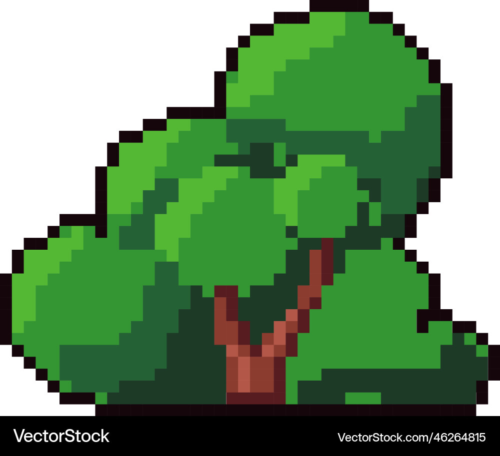 Bush or small tree for game design nature scene Vector Image
