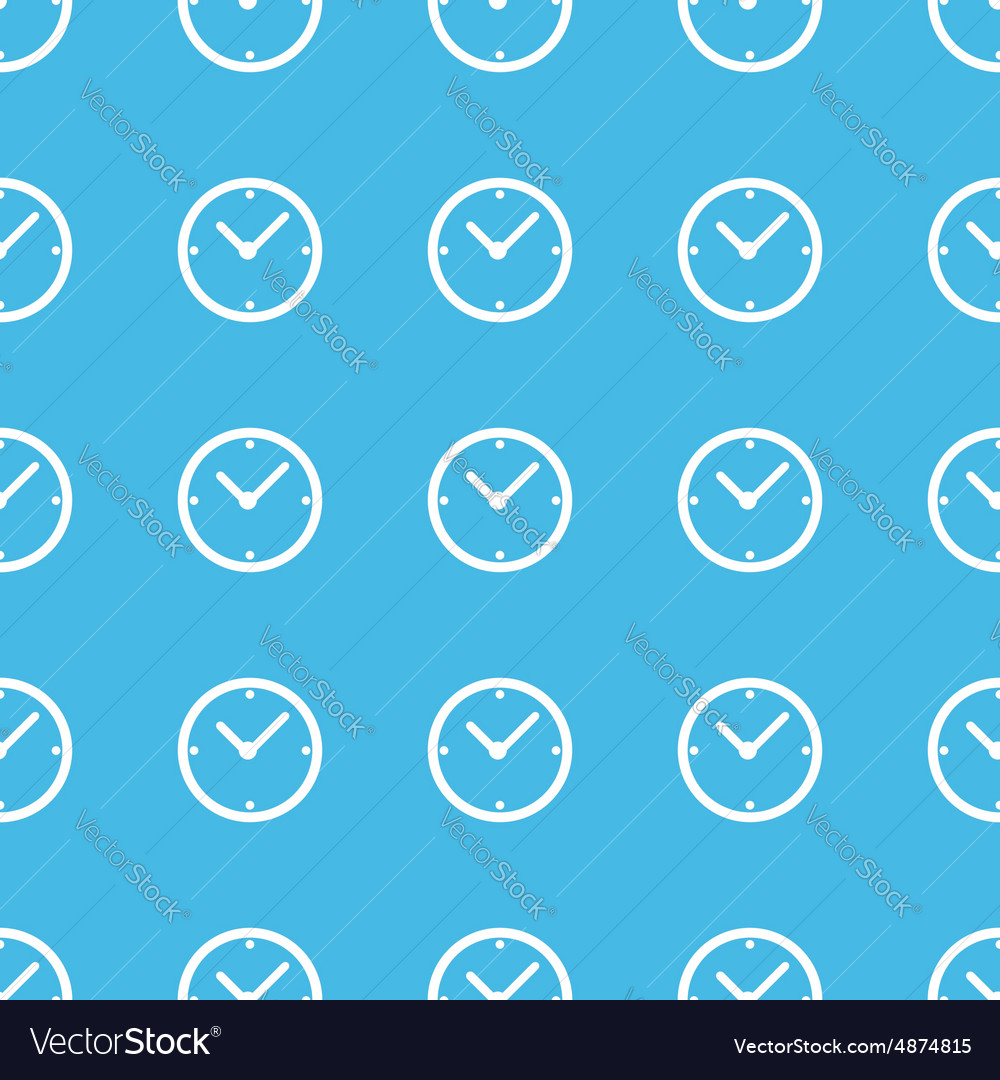 Clock straight pattern Royalty Free Vector Image