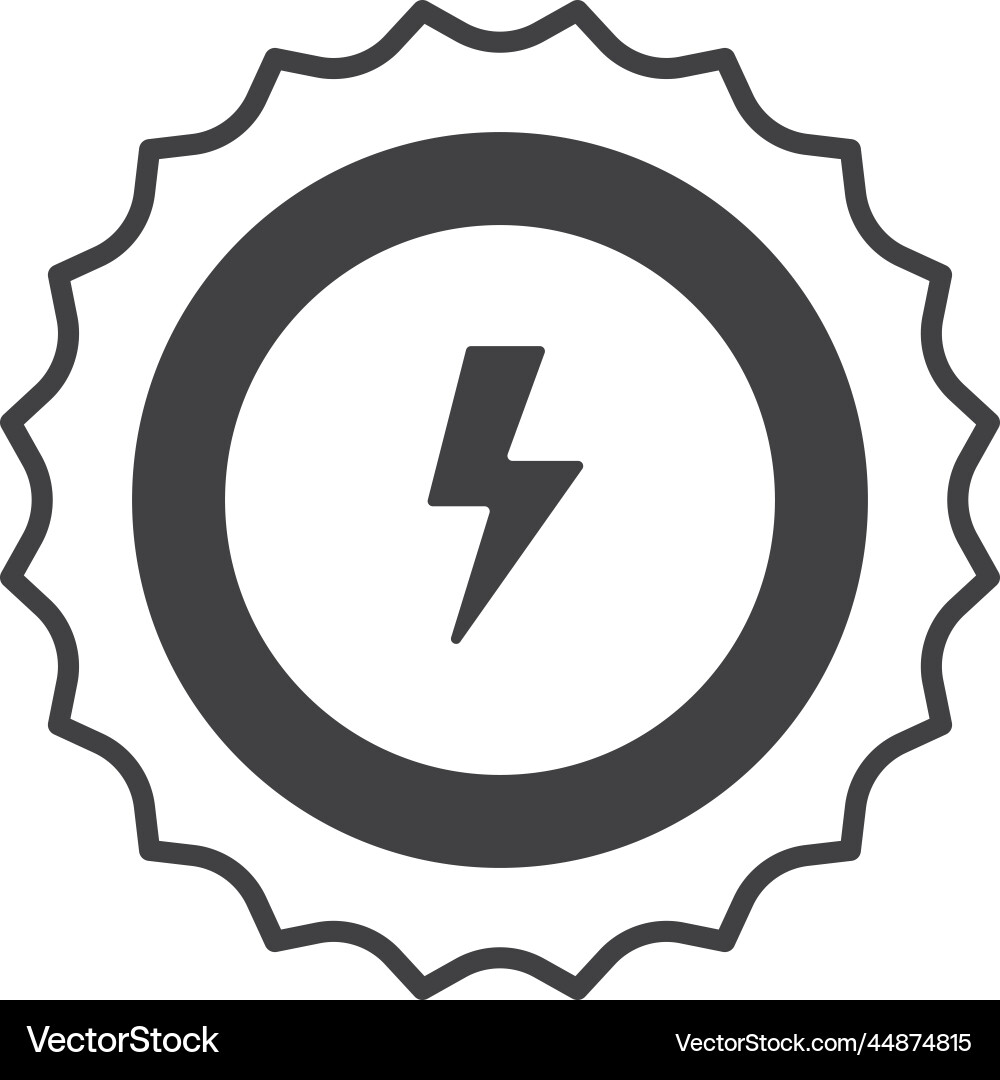 Electric power in minimal style Royalty Free Vector Image