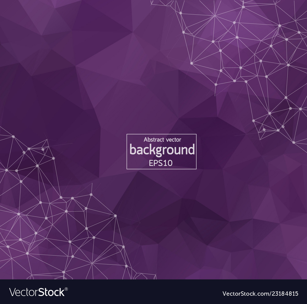 Geometric purple polygonal background molecule Vector Image Geometric purple polygonal background molecule Vector Image