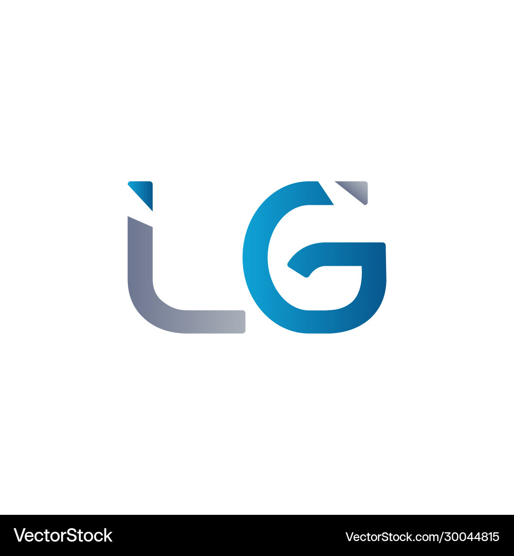 Initial lg letter business logo design template Vector Image