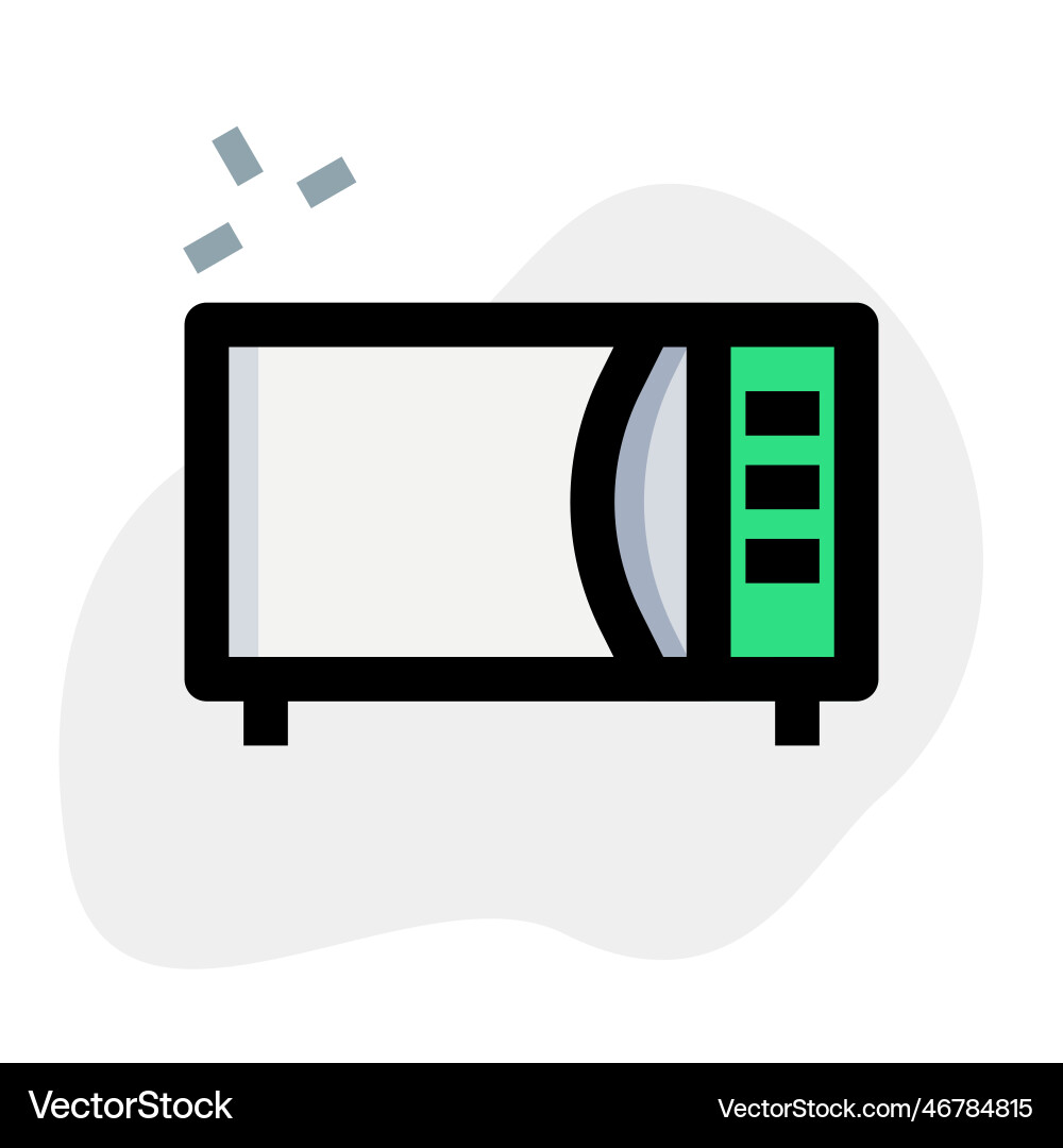 Versatile microwave oven for home baking Vector Image