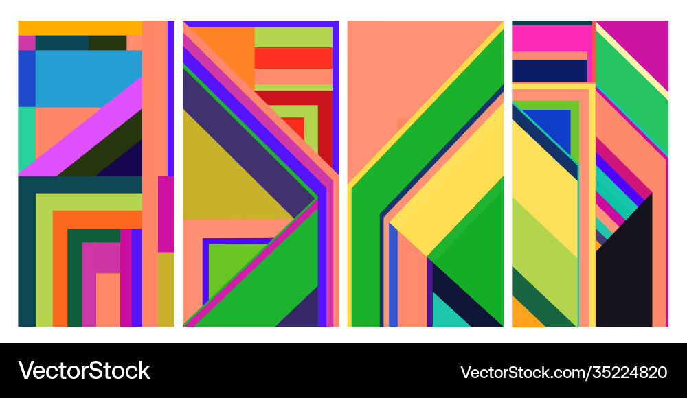 Colorful abstract liquid geometric banner Vector Image