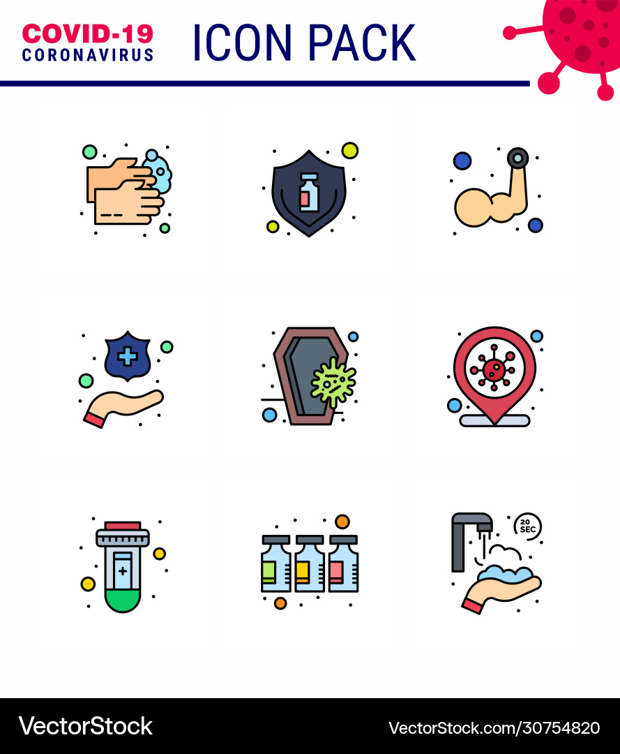 Coronavirus precaution tips icon for healthcare Vector Image