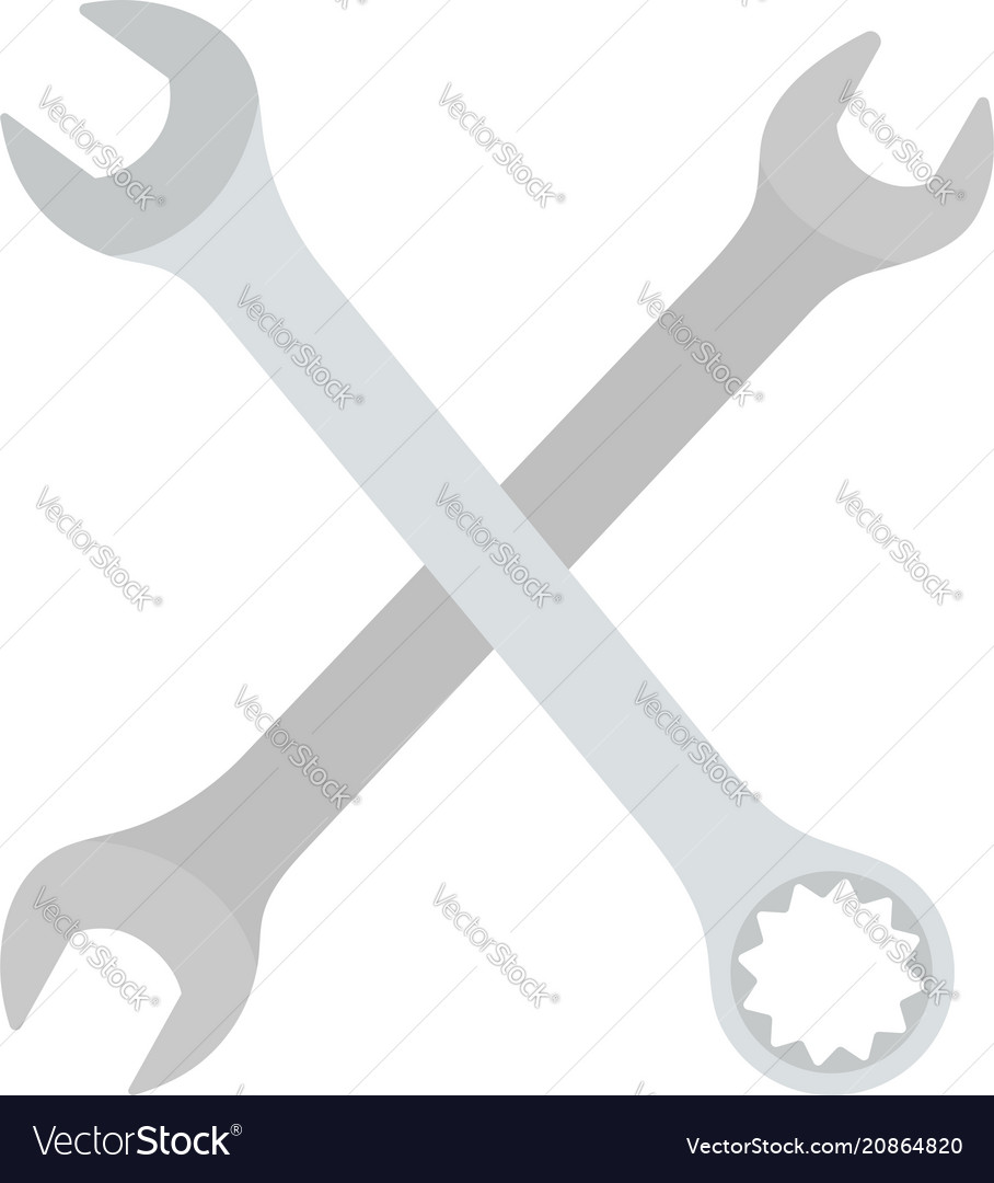 Crossed wrench icon Royalty Free Vector Image - VectorStock Crossed wrench icon Royalty Free Vector Image - VectorStock