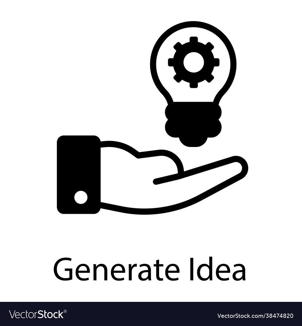 Generate idea Royalty Free Vector Image - VectorStock