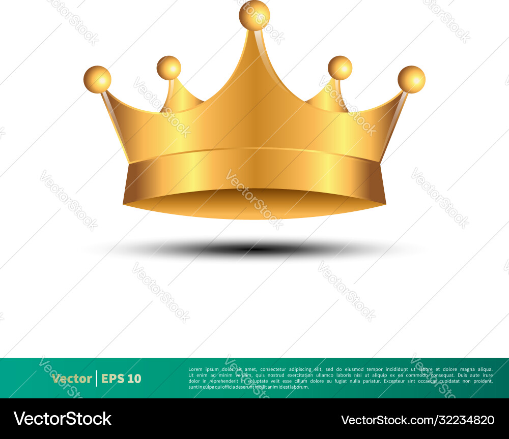 Gold Crown Template Luxury Gold King Crown Logo Design Template Modern
