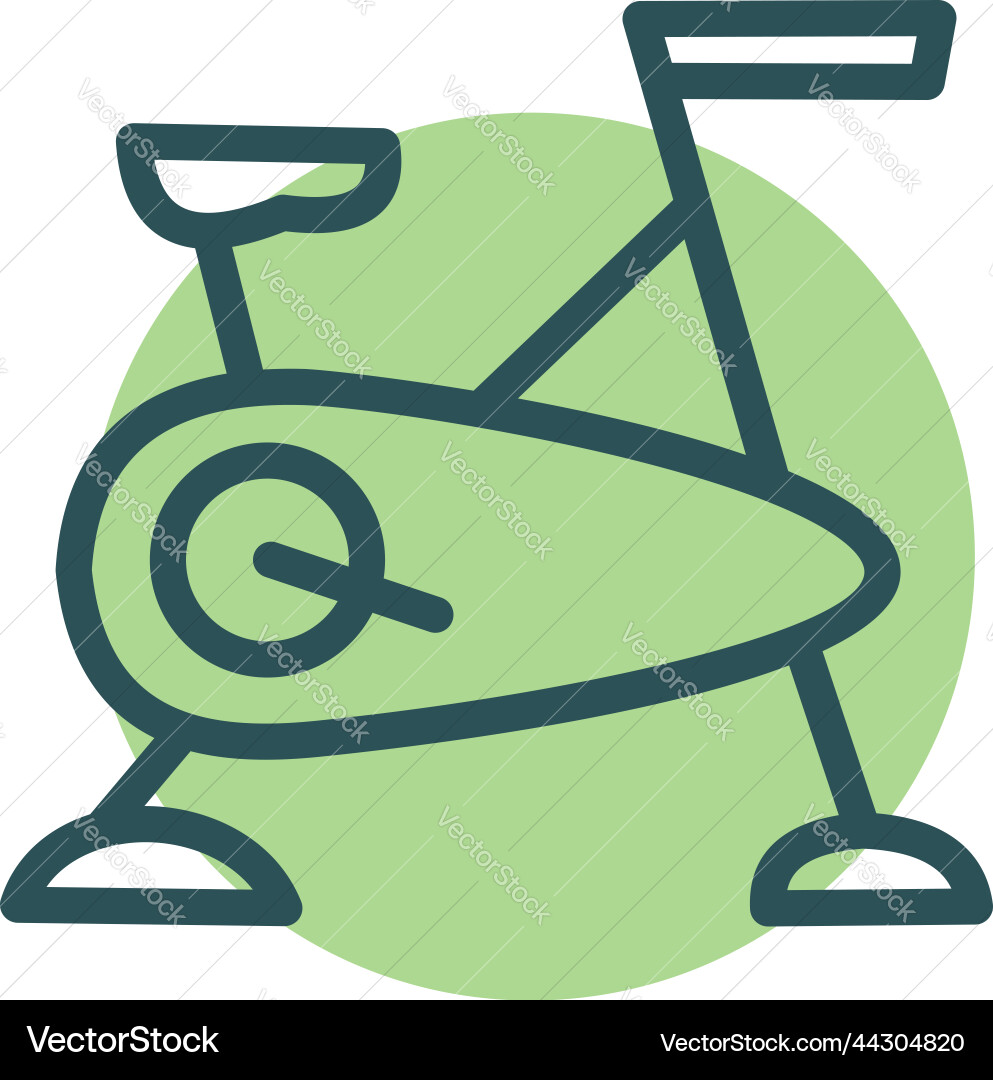 Gym bike on a white background Royalty Free Vector Image
