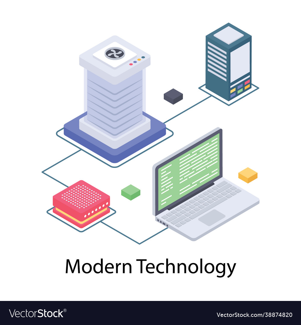 Modern technology Royalty Free Vector Image - VectorStock