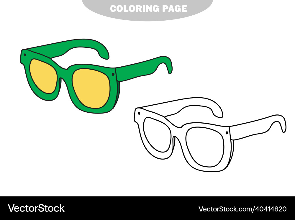 Simple coloring page book for children Royalty Free Vector