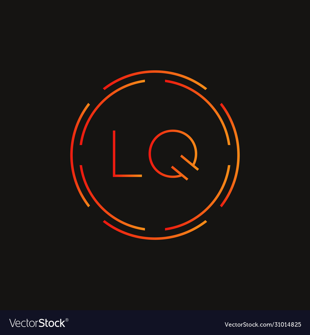 Initial lq letter logo design template abstract Vector Image Initial lq letter logo design template abstract Vector Image