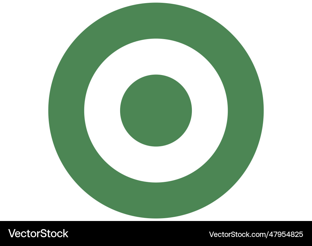 Nigeria air force roundel Royalty Free Vector Image