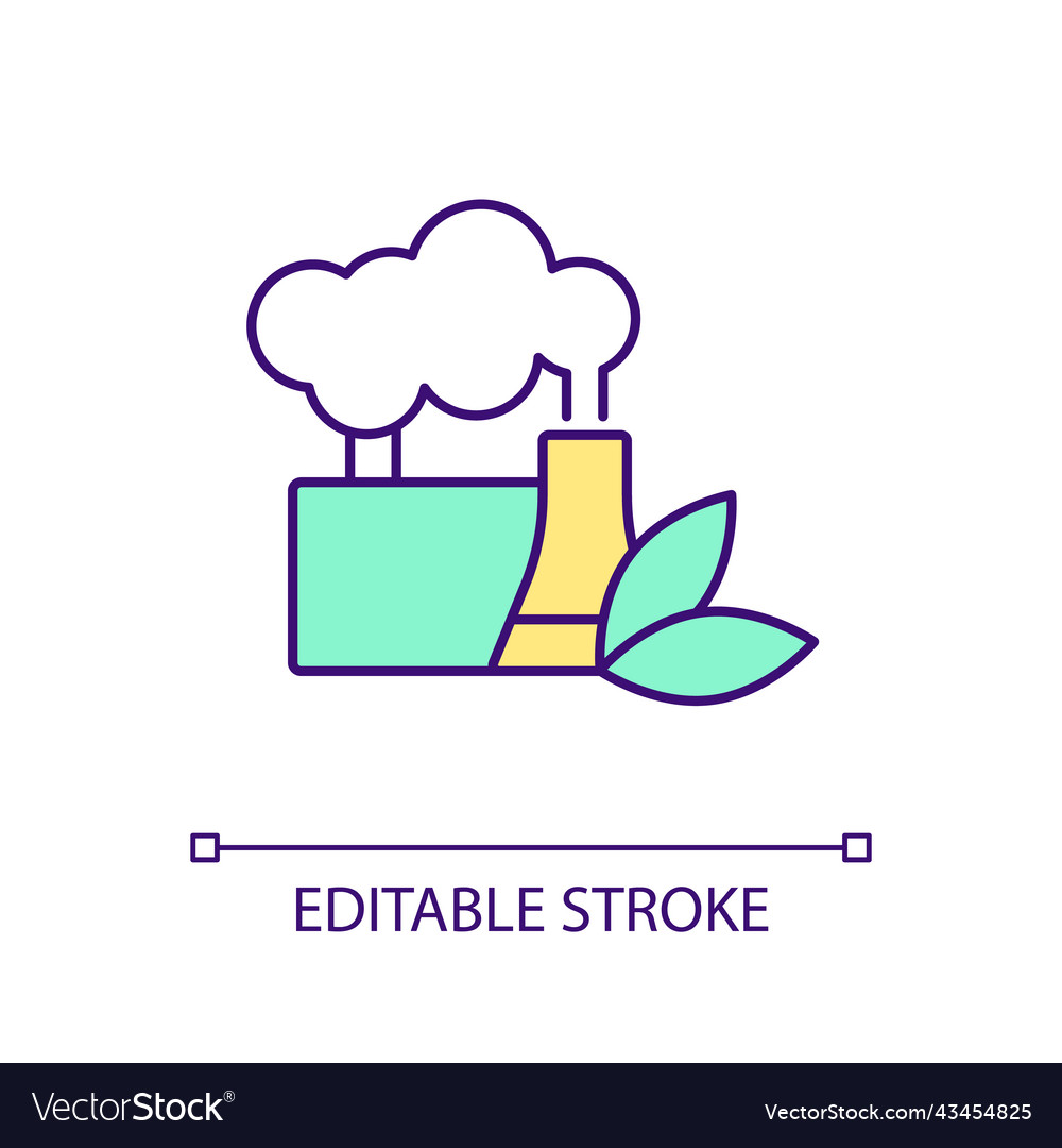 Sustainable industry rgb color icon Royalty Free Vector Sustainable industry rgb color icon Royalty Free Vector