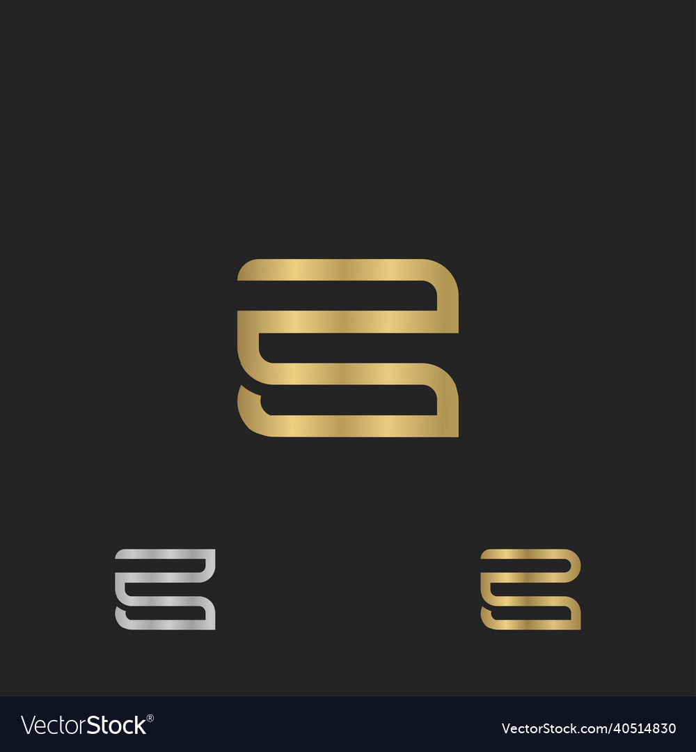 Alphabet initials logo sz zs z and s Royalty Free Vector