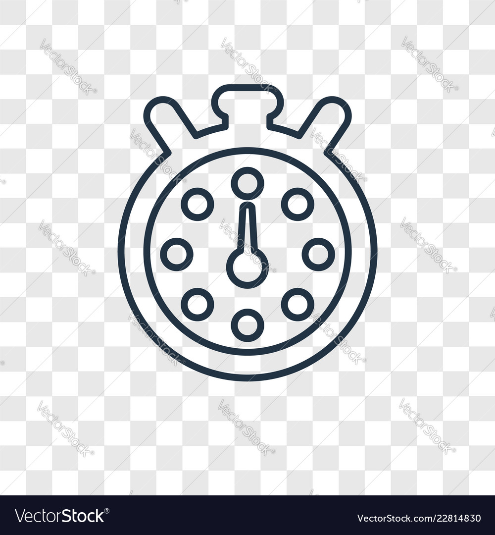 Chronometer concept linear icon isolated Vector Image