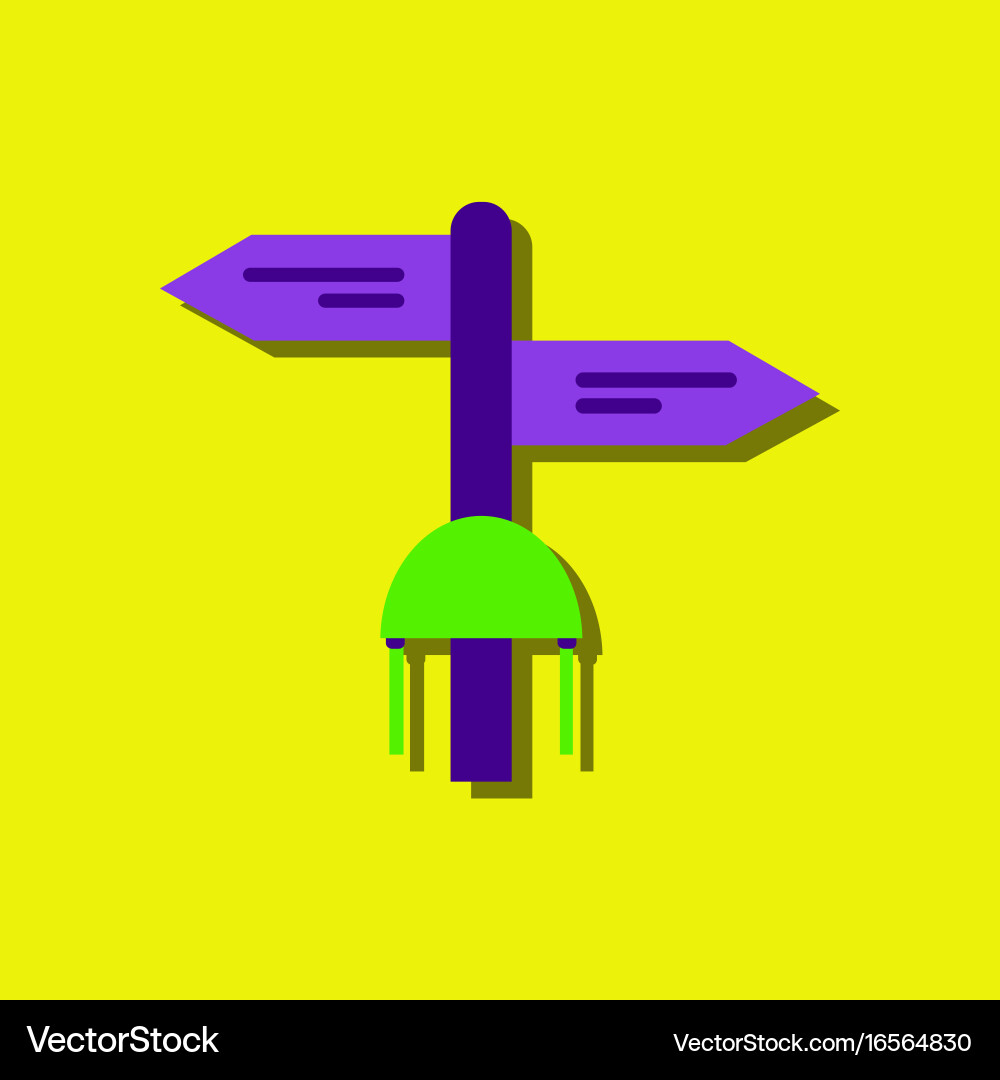 Flat icon design collection military signpost Vector Image