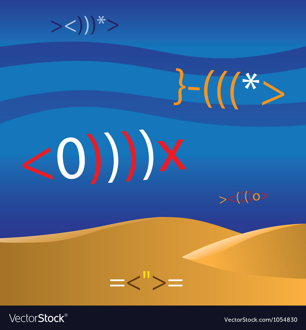 Mathematic fish Royalty Free Vector Image - VectorStock