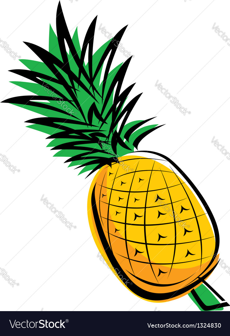 Pineapple Royalty Free Vector Image - VectorStock