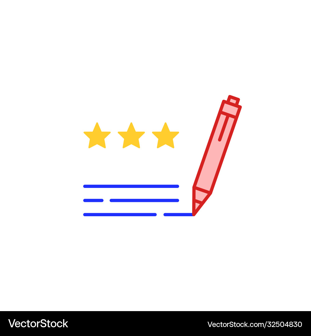 Three stars best rating and feedback icon Vector Image